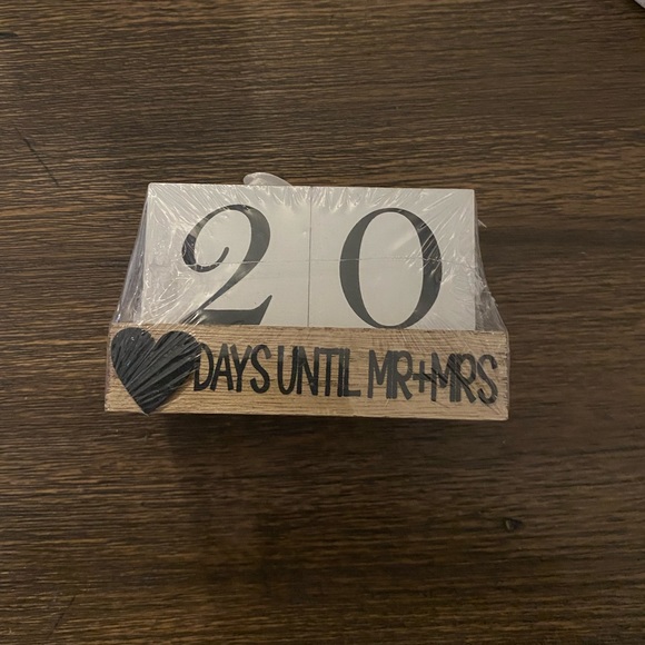 Accents | Lastdaywedding Block Countdown | Poshmark